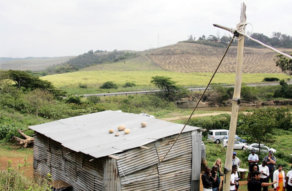 Cable theft unit left high and dry