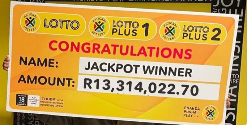 Pensioner wins over R13 million in Lotto Plus jackpot