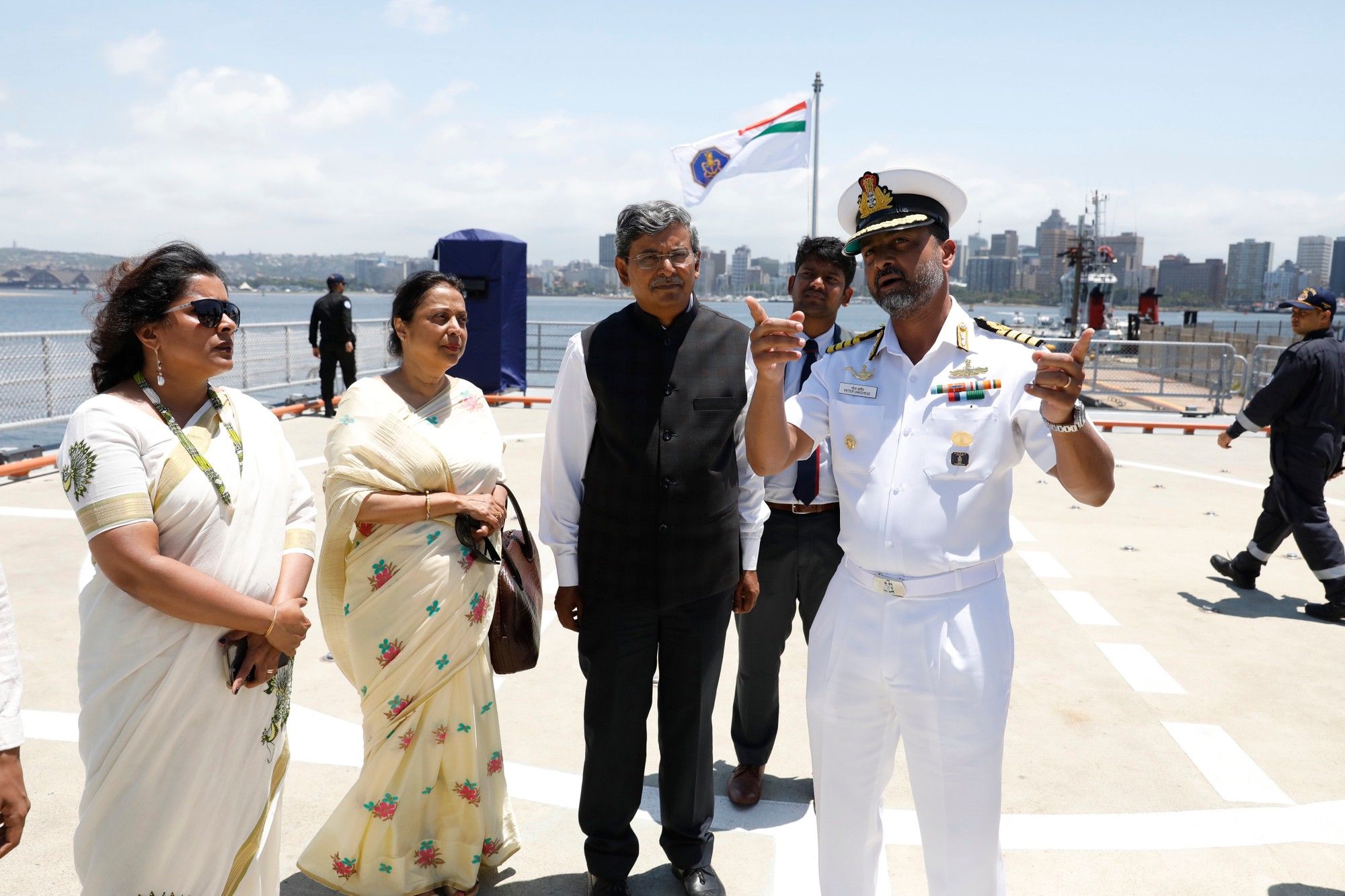 Indian naval ship INS Tushil makes historic visit to Durban
