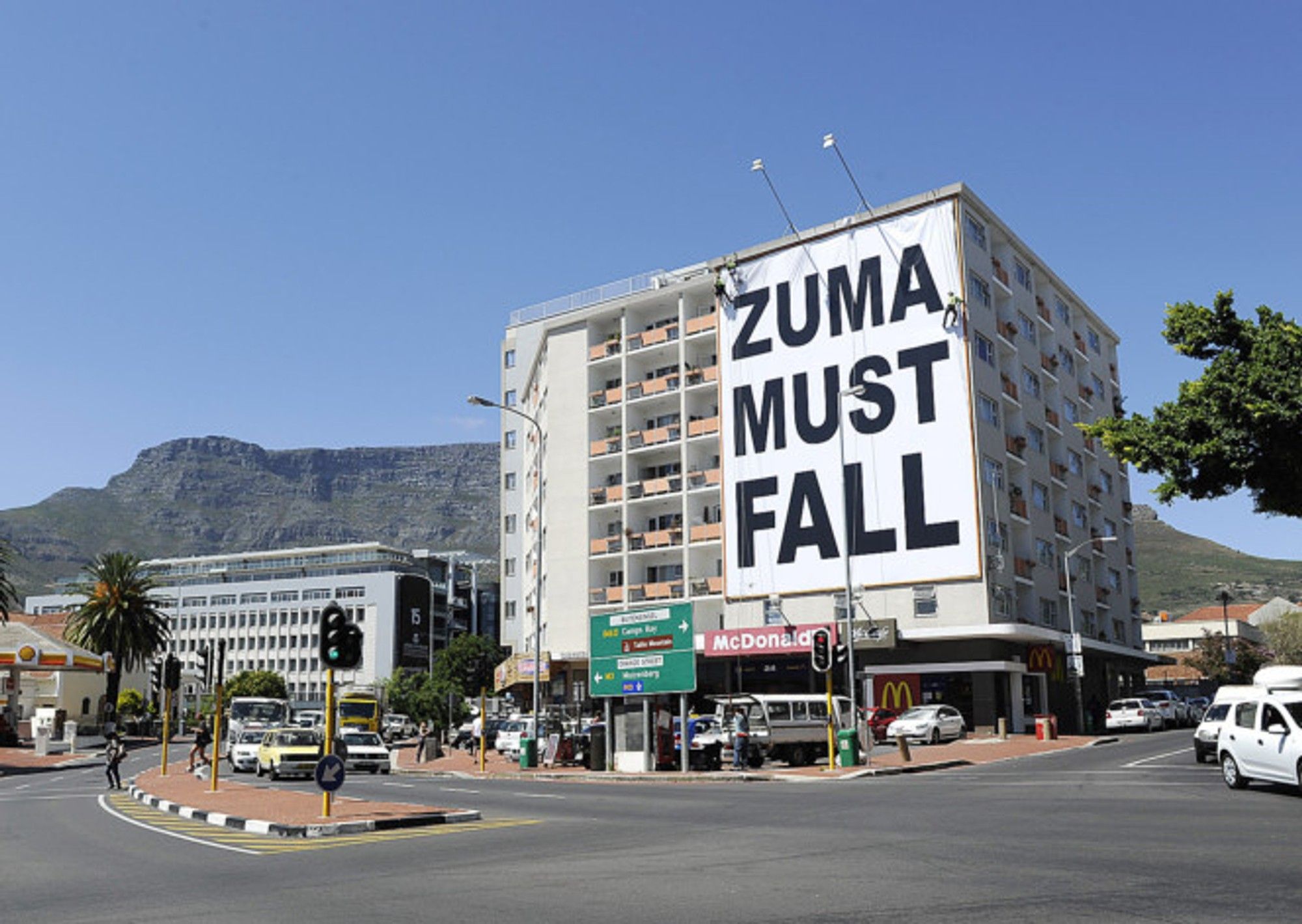 Why we put up the ‘Zuma Must Fall’ sign
