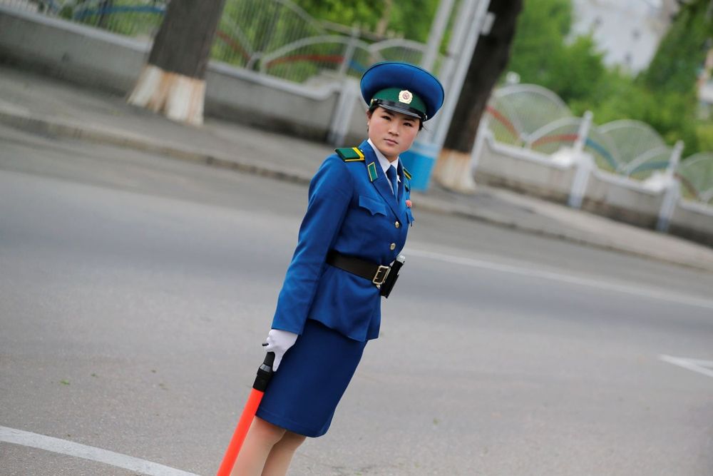 Driven to distraction: Pyongyang's 'traffic ladies'