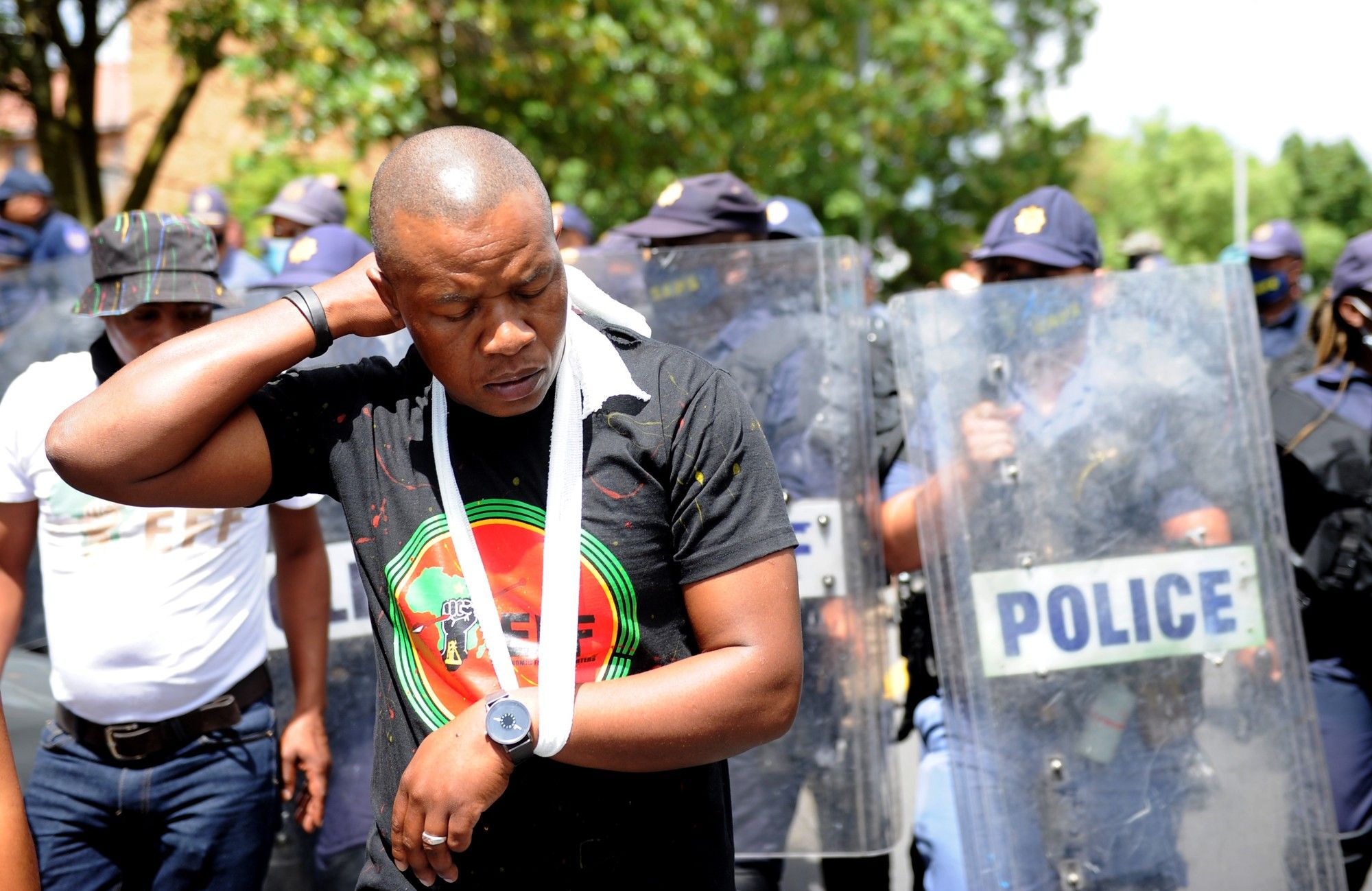 EFF member issues summons for assault over ‘whites only’ protest