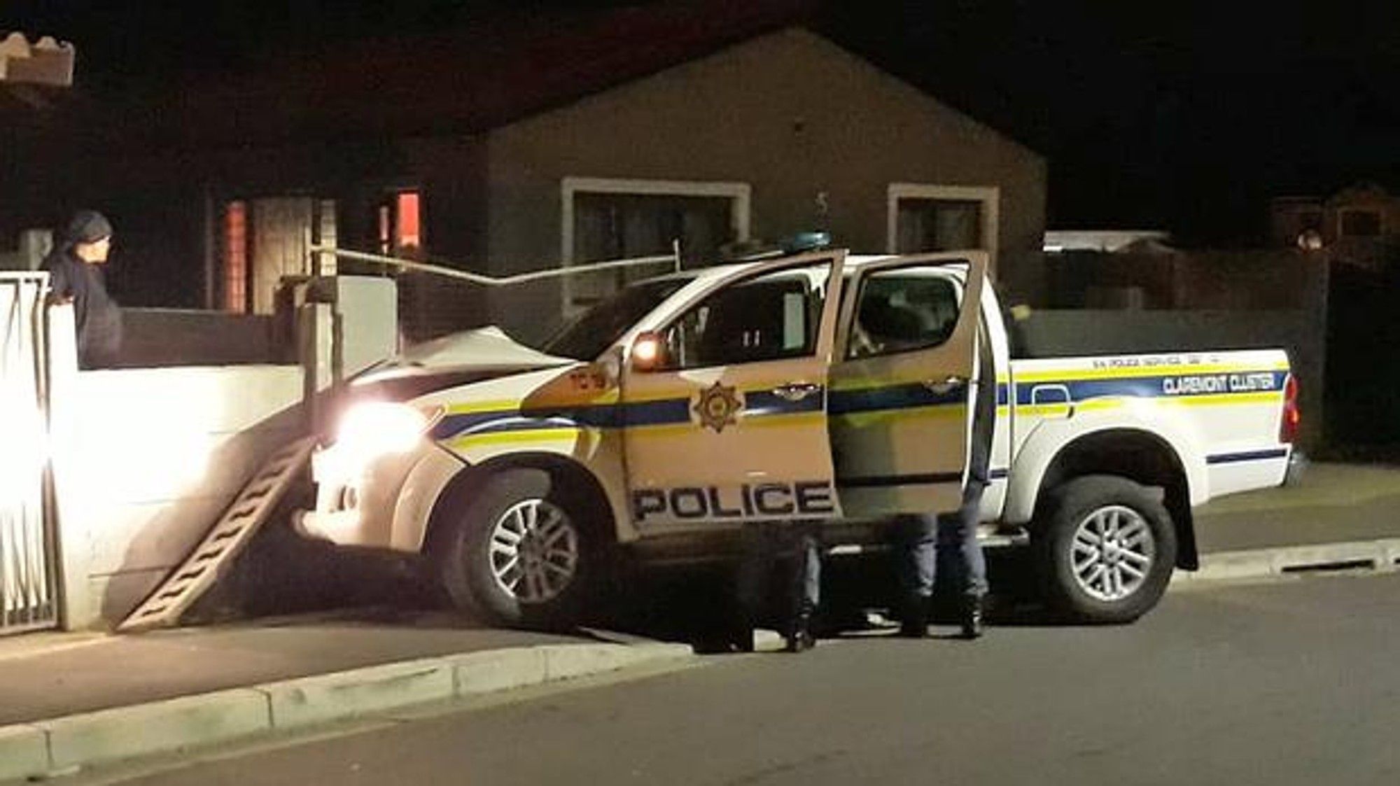 Anger after cop car crashes into family' s wall