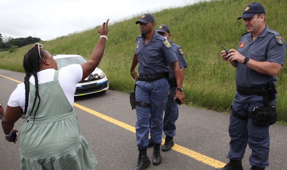 WATCH: Police clash with driving school operators on the N3 in KZN