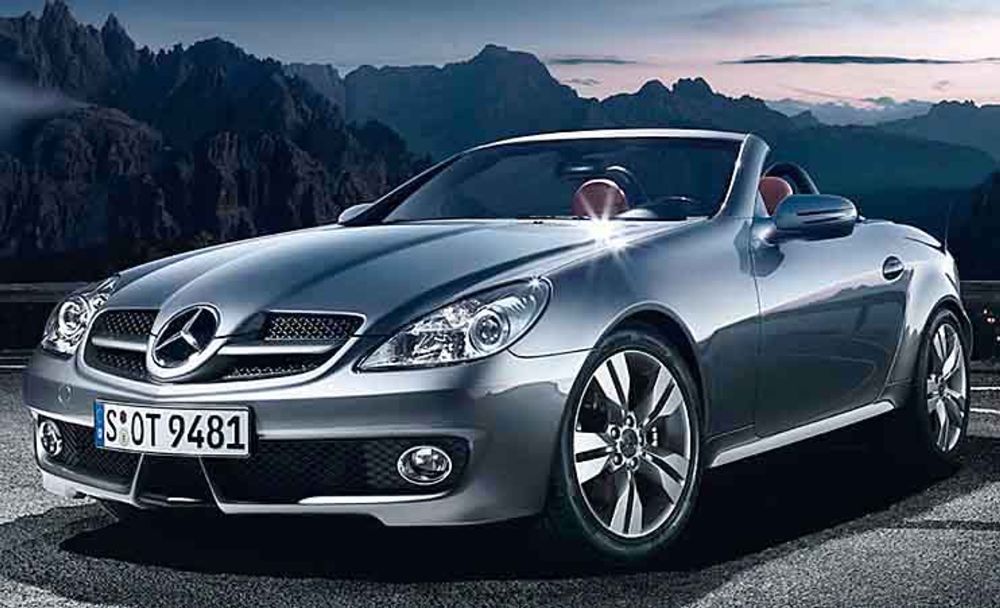 SL, SLK and CLS supercar broadside from Merc