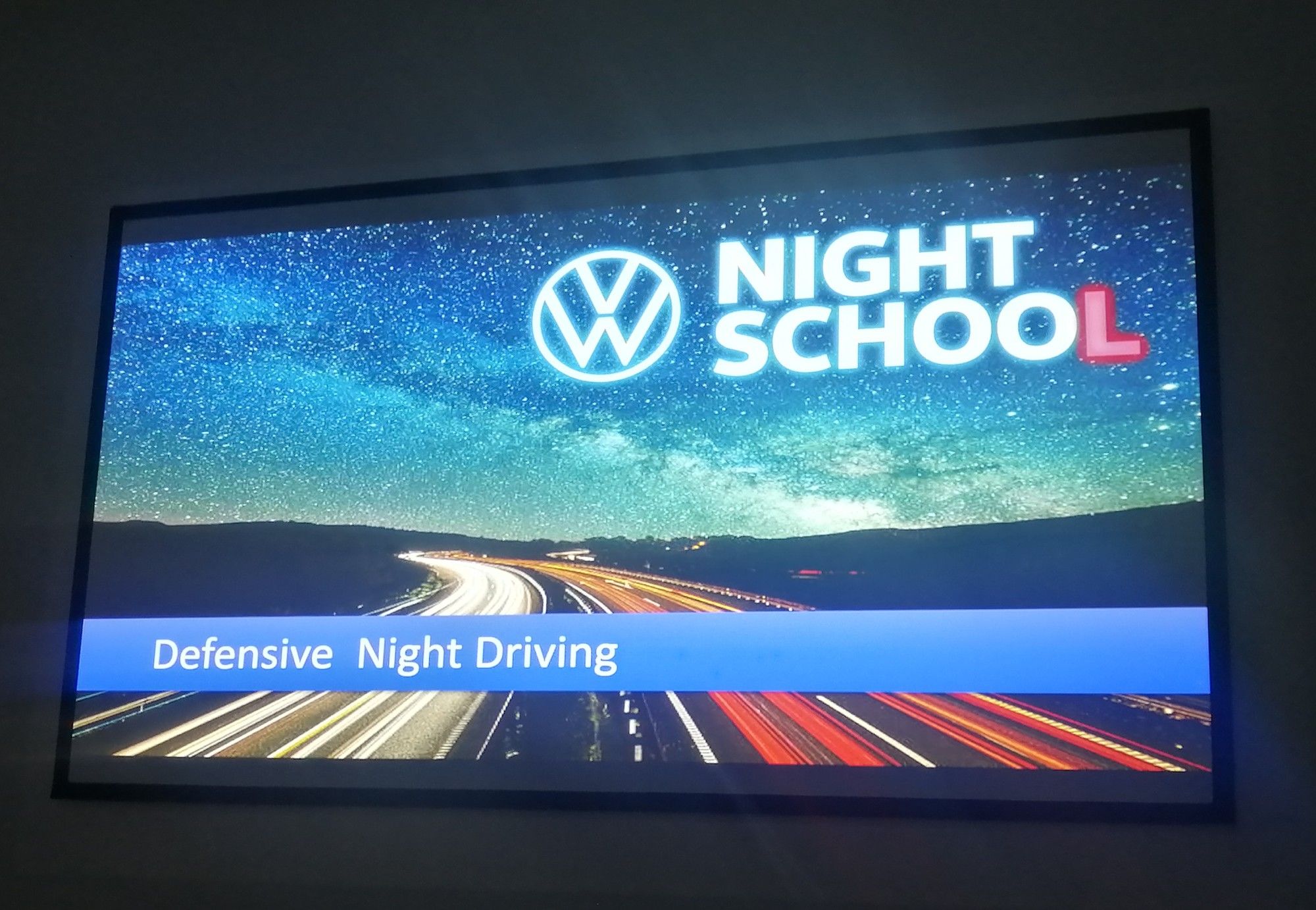 VW Night School shines light on a critical aspect of road safety