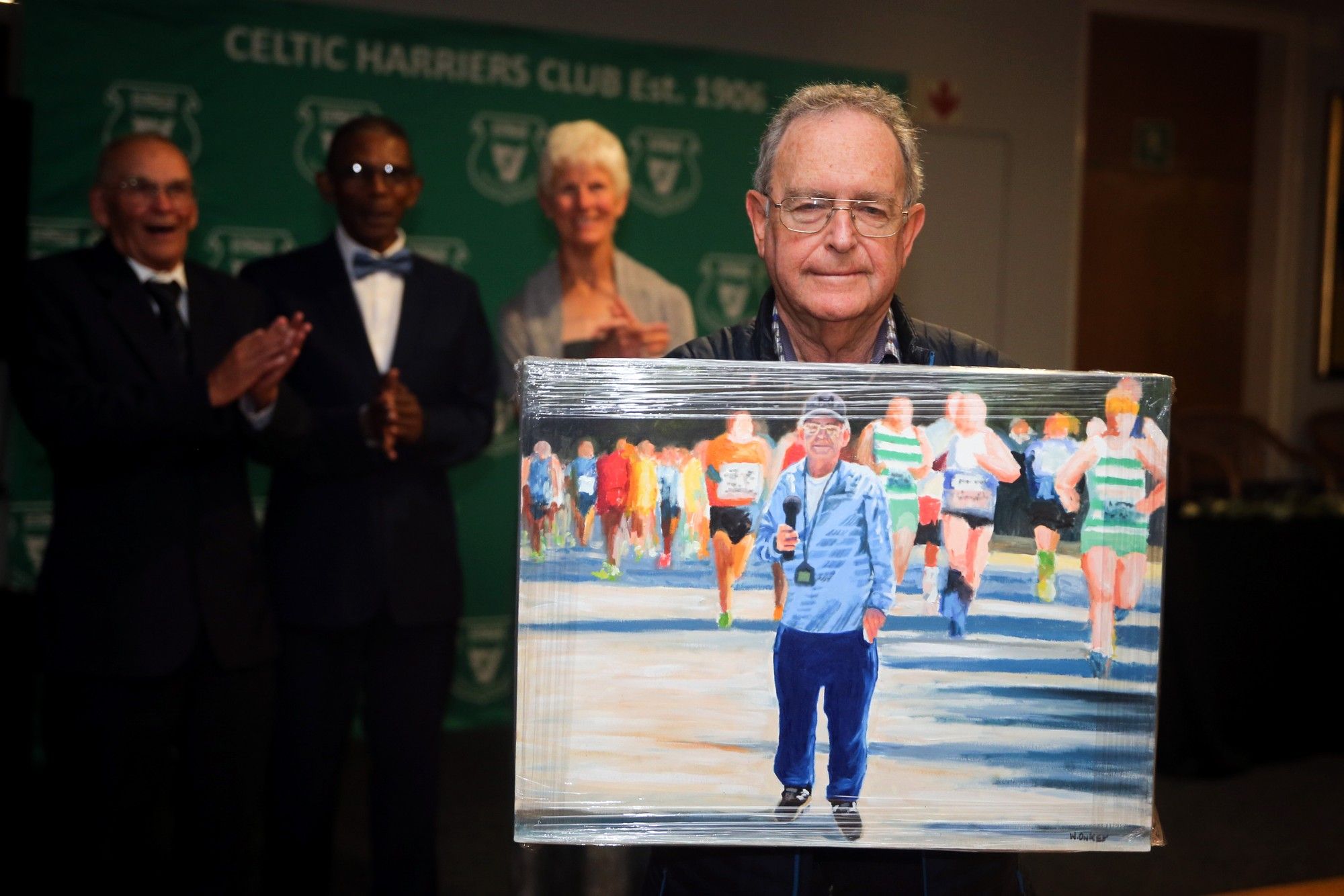 Celtics honour Harold Berman - the voice of road running