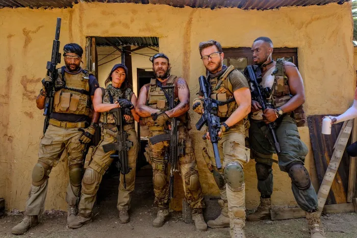 Megan Fox is joined by well-known SA actors on the set of 'Rogue'