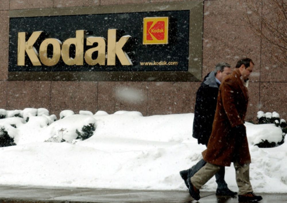 Kodak files for bankruptcy