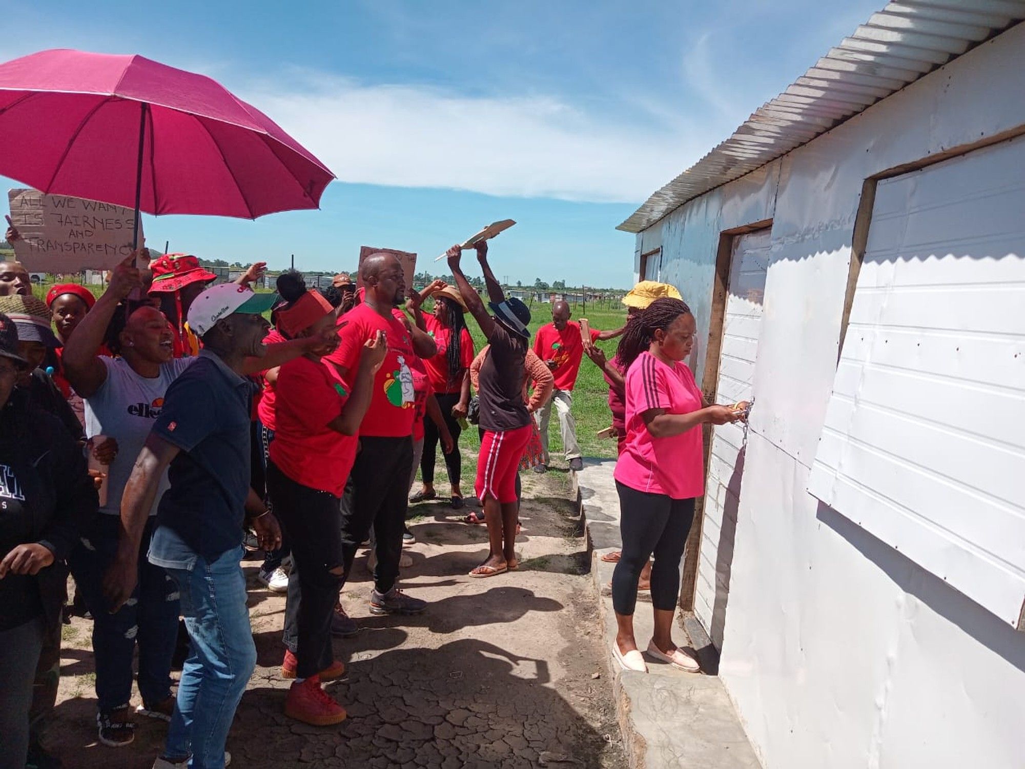 EFF shuts down office over allegations of corruption in relocation process