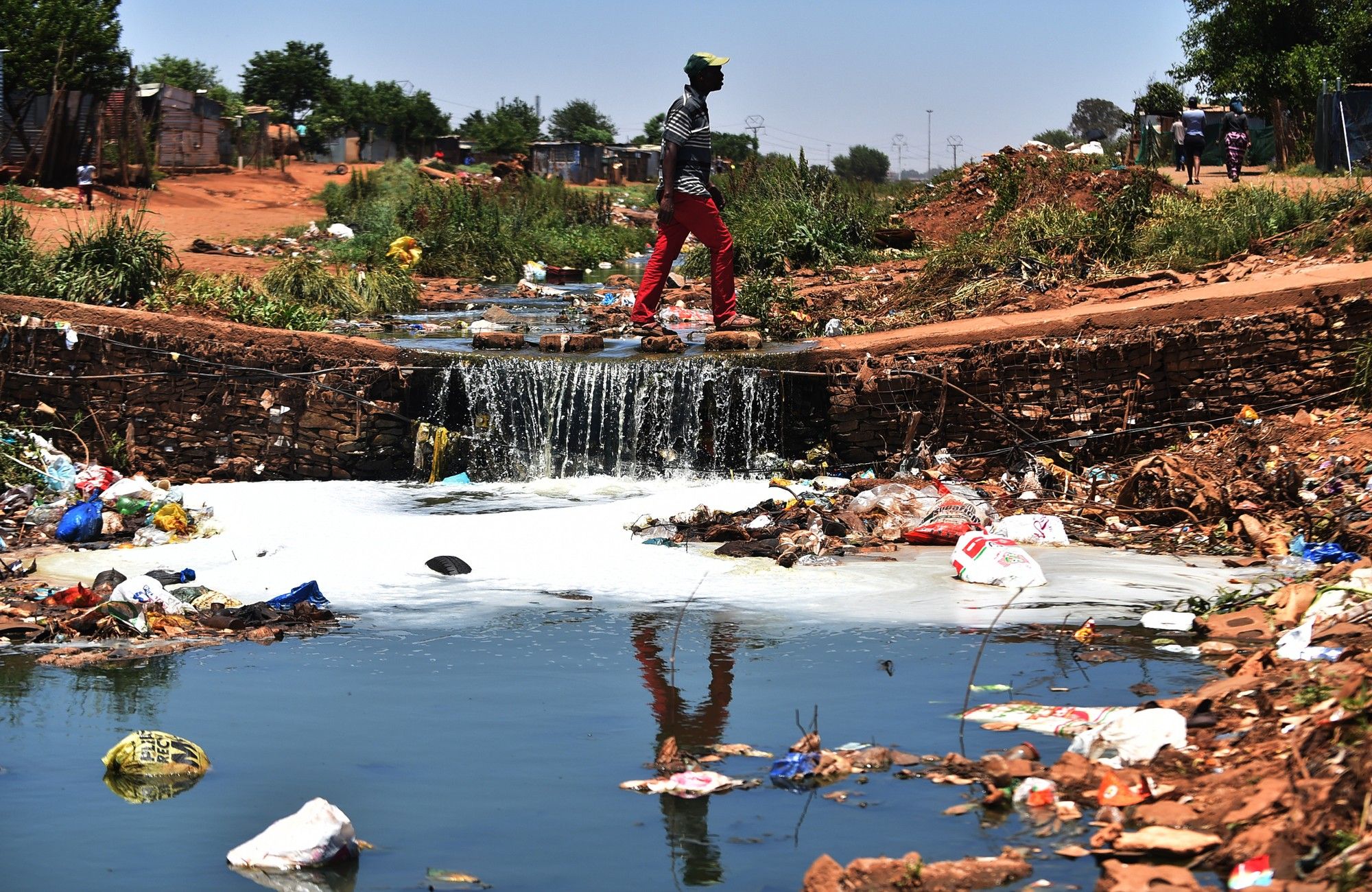 Massive sewage pollution turned Hennops river into a wasteland
