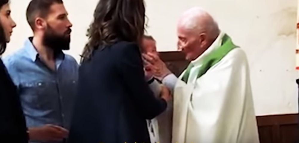 French priest suspended after slapping baby during baptism