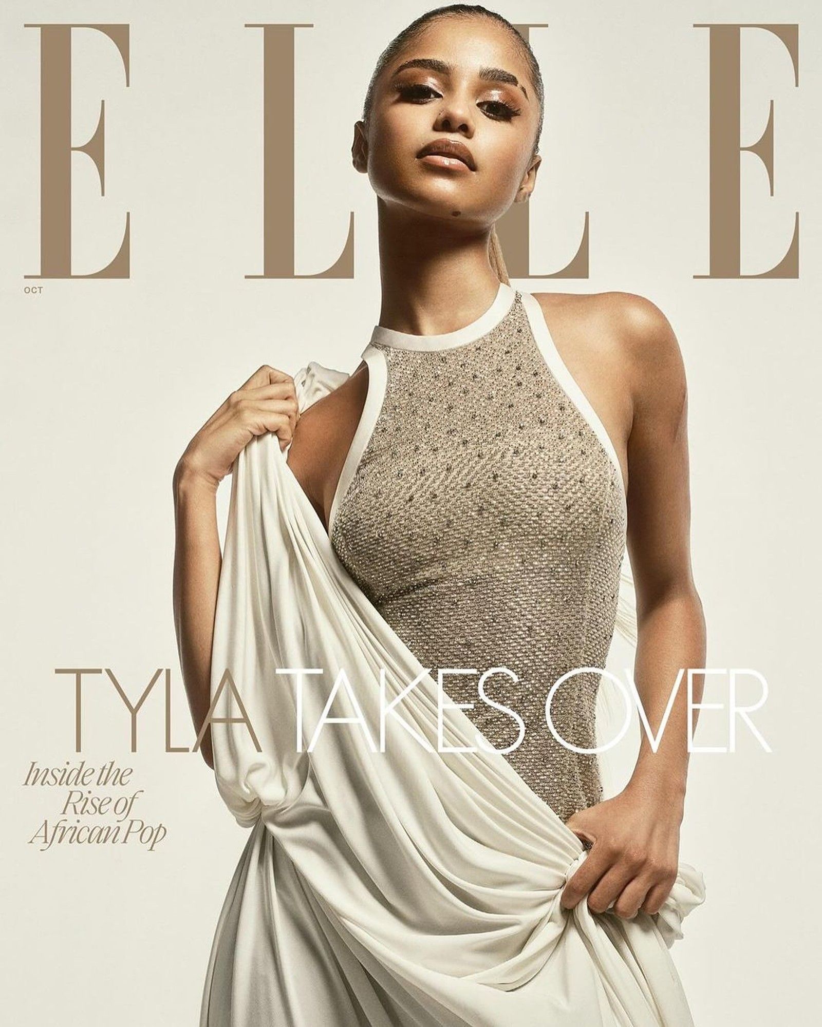 LOOK: Tyla stuns as the Elle cover star