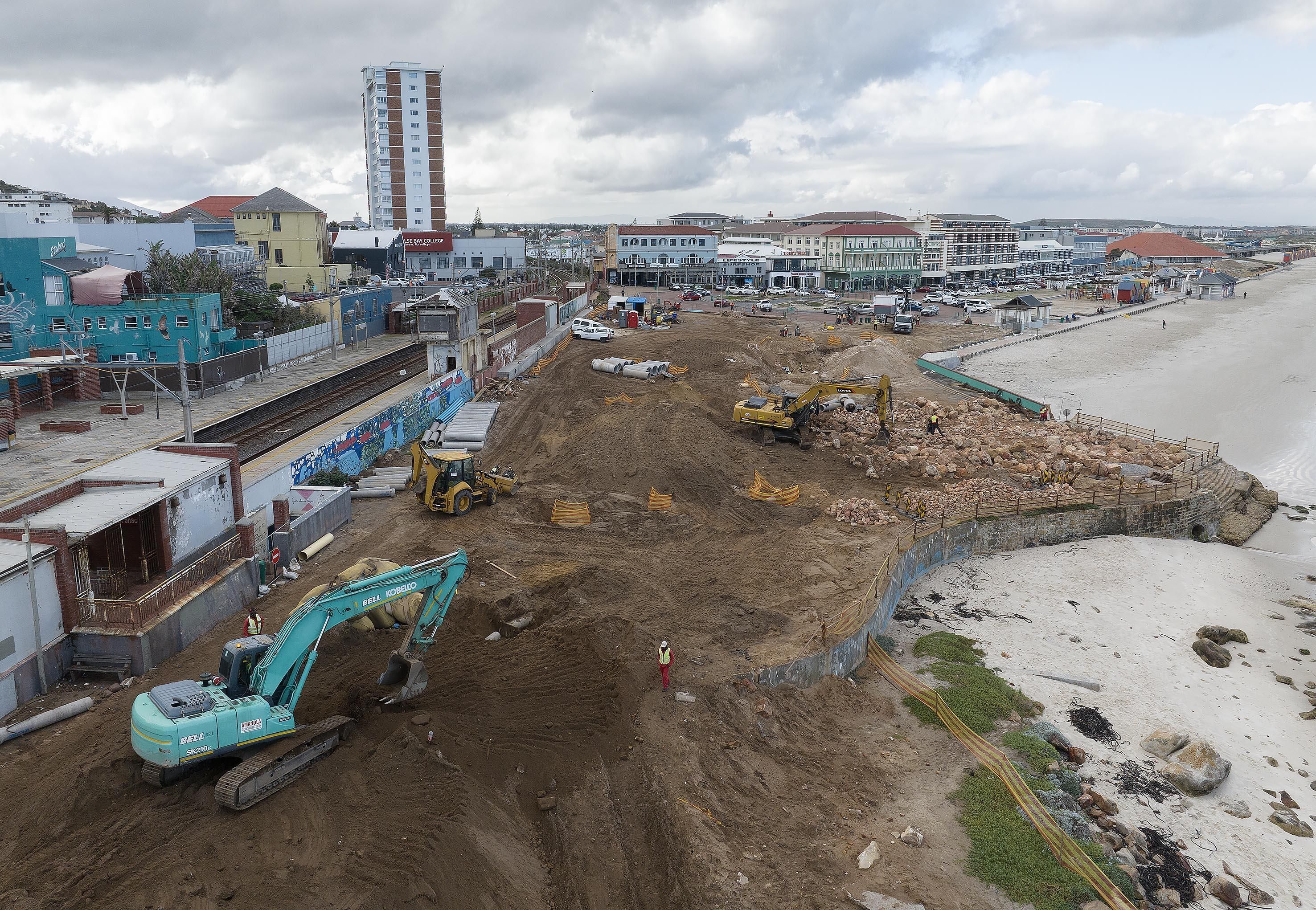Work progressing on Muizenberg beachfront upgrade