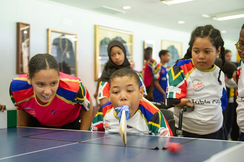 Cricket given a fun twist for disabled kids at Newlands Table Cricket ...