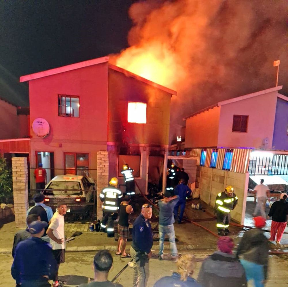 VIDEO: Heideveld Neighbourhood Watch member hit by blaze