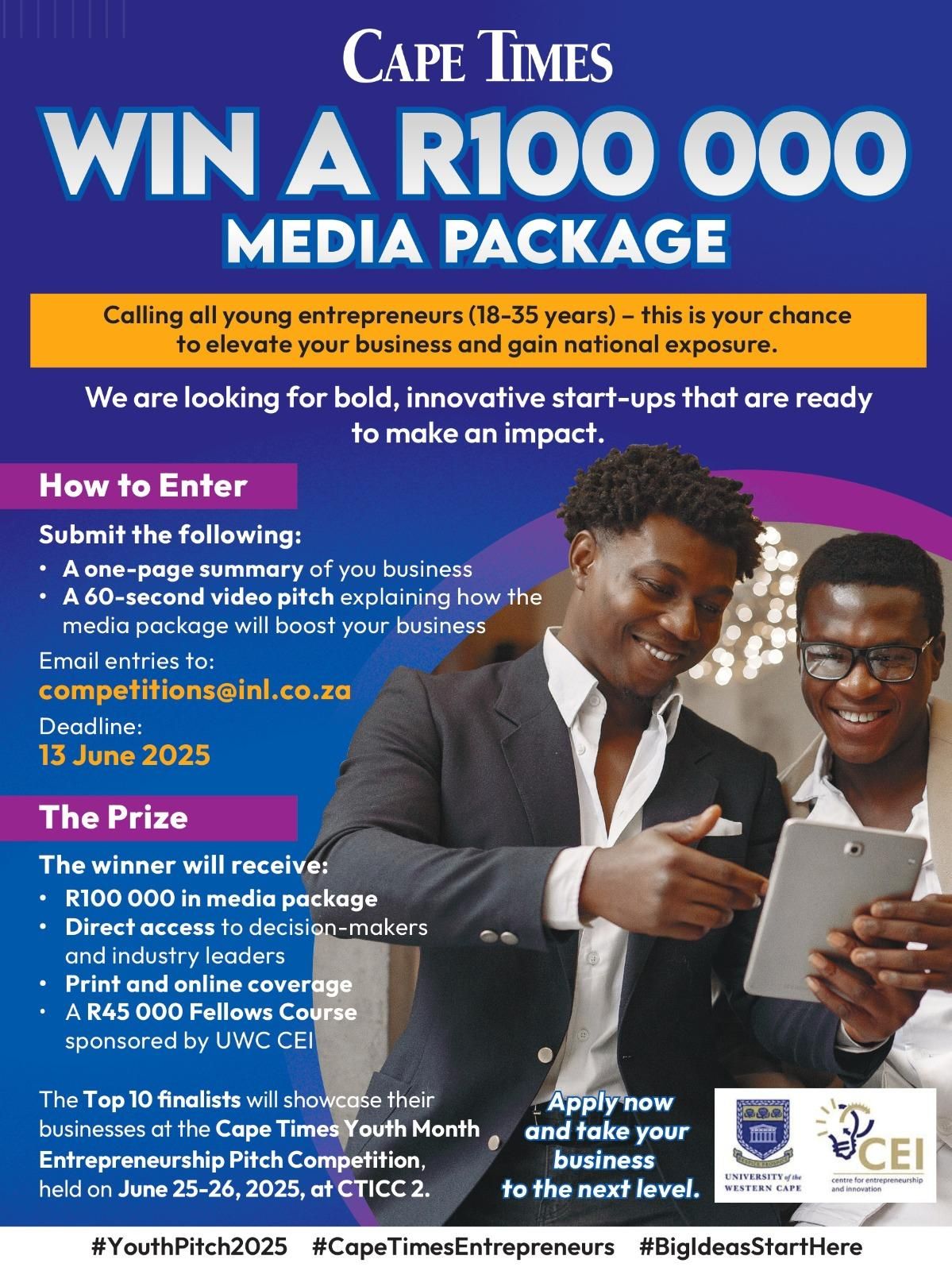 Cape Times Launches R100 000 Youth Entrepreneurship Pitch Competition ...