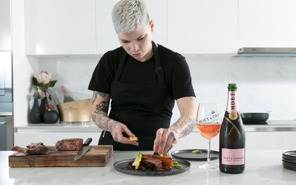Champagne and red meat pairing? Yes, please!