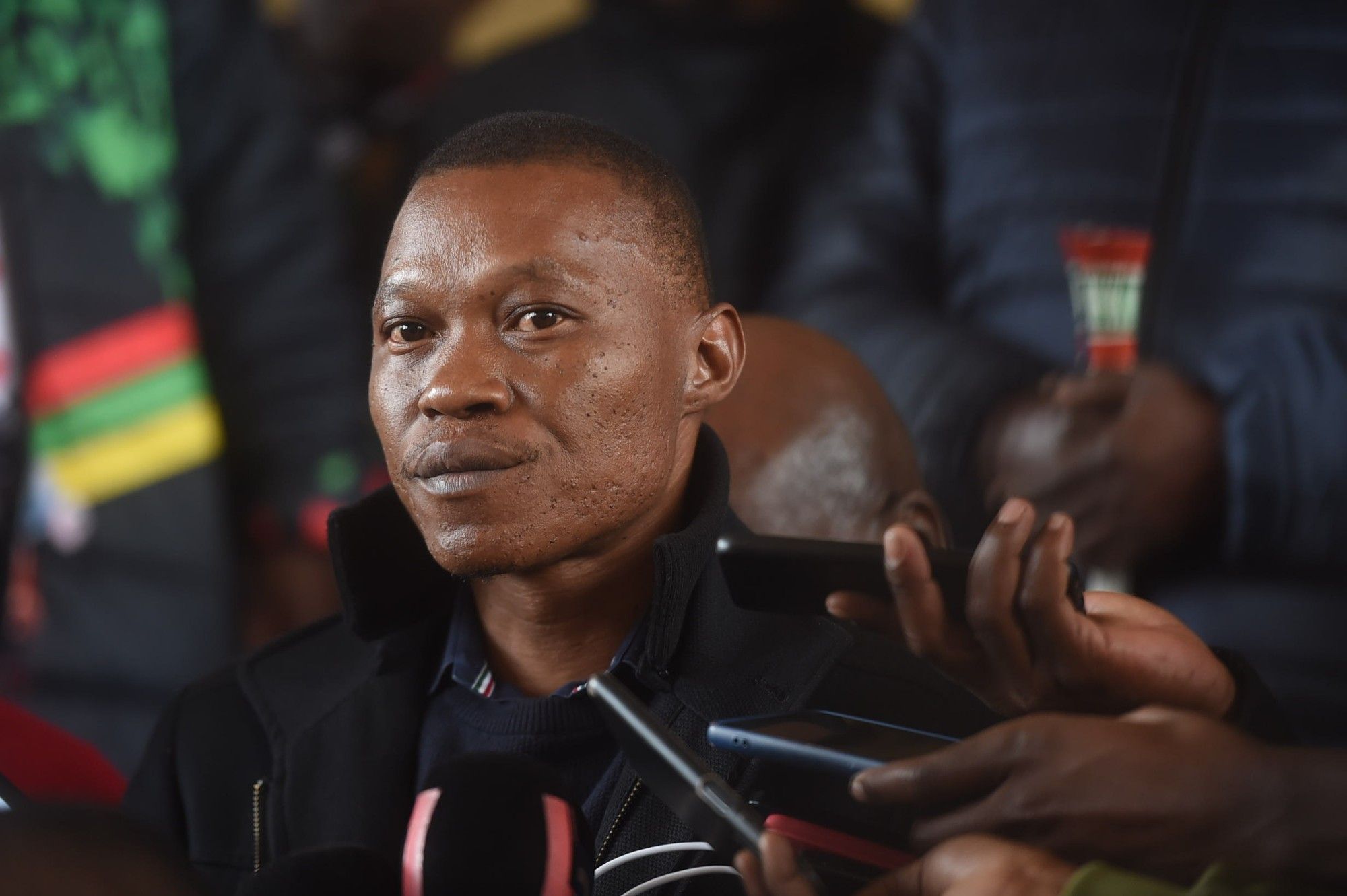 Al Jama-ah stands with former Joburg mayor Kabelo Gwamanda after arrest