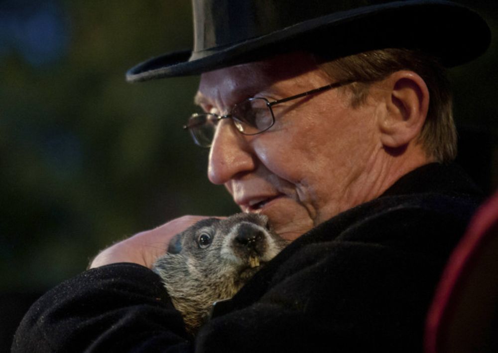 Groundhog predicts more icy weather