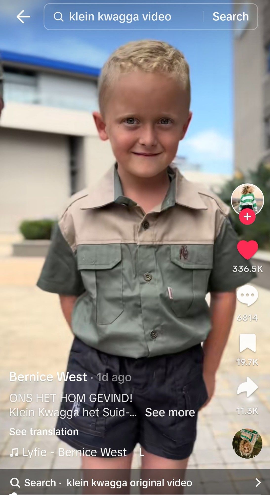 WATCH: ‘Lyfie’ singer tracks down dancing boy Klein Kwagga