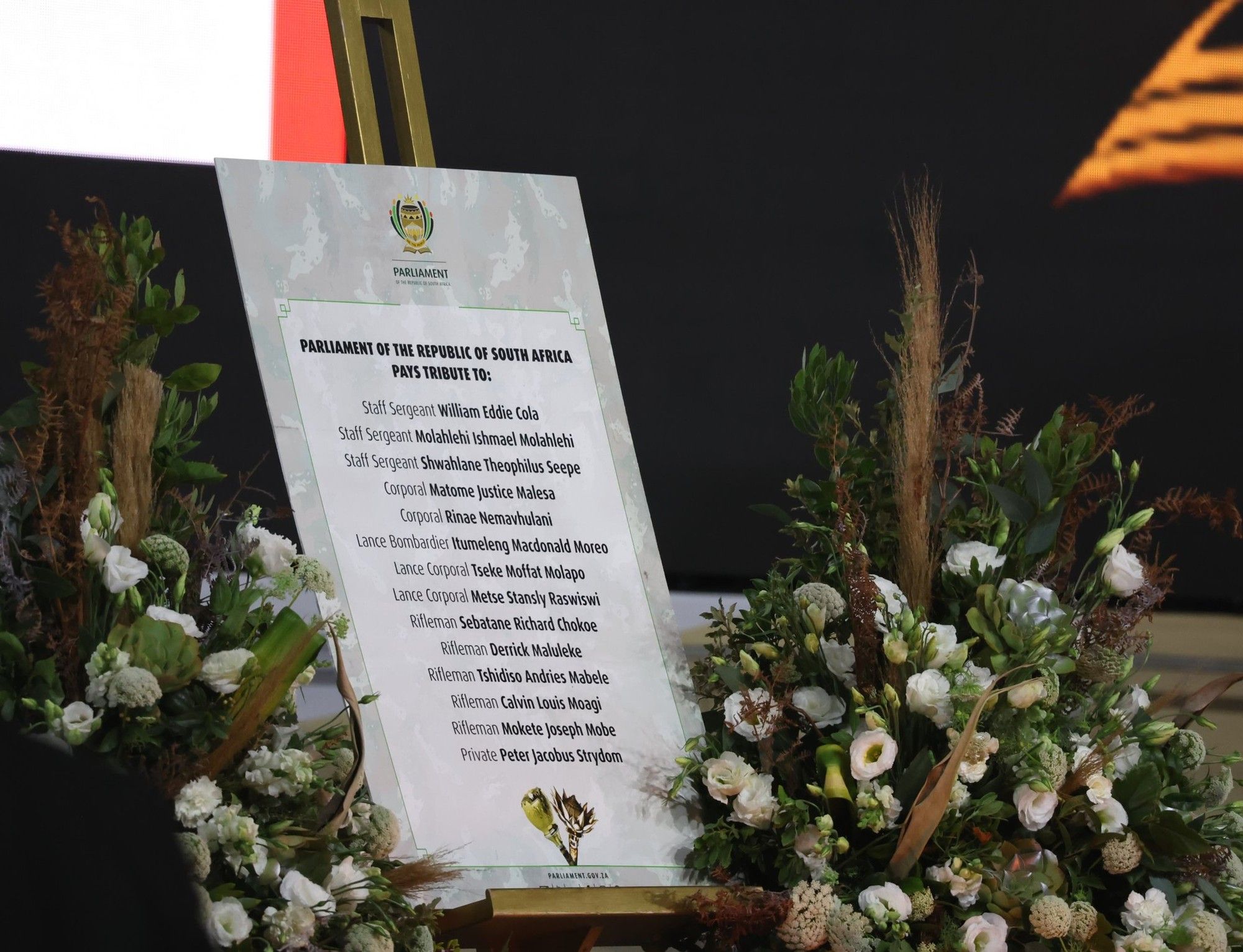 Families of SANDF soldiers killed in DRC to receive mortal remains