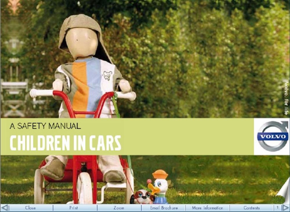 Volvo offers e-info on child car-safety