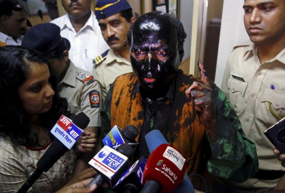 Ink thrown on Indian activist’s face