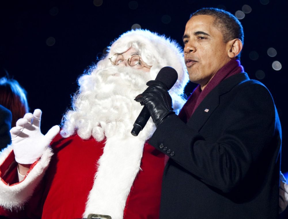 US national Christmas tree lights up