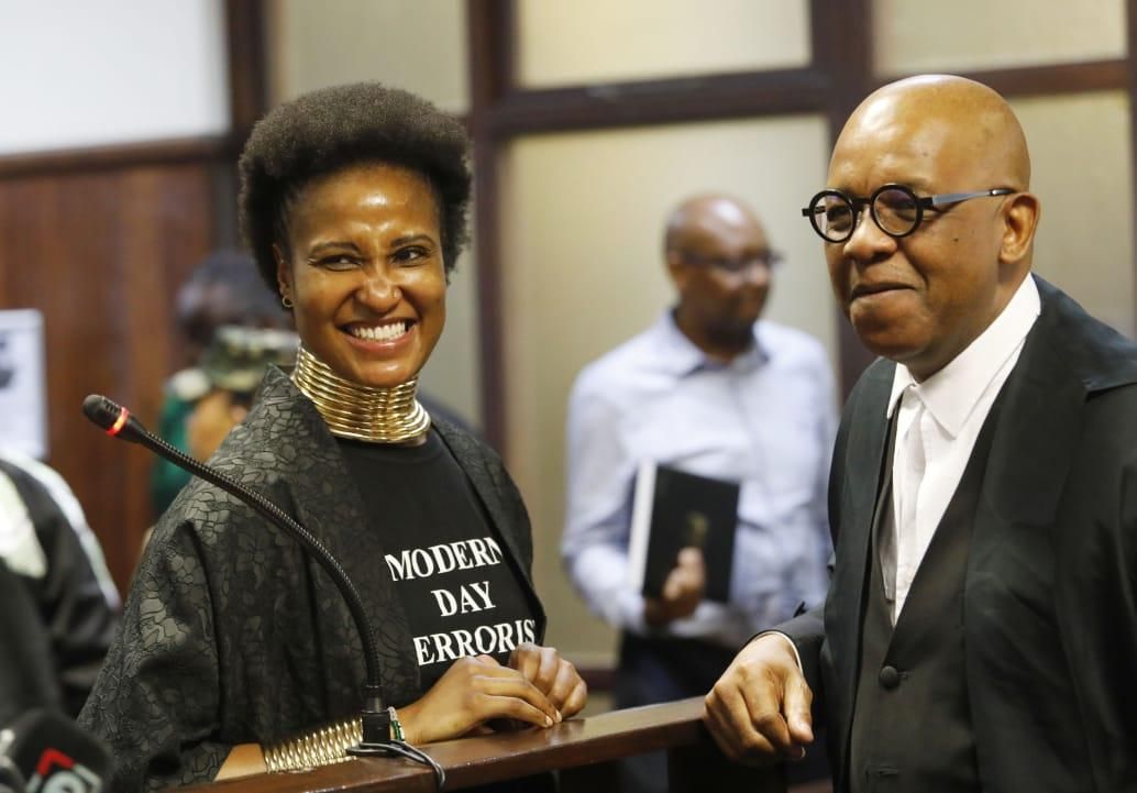 Duduzile Zuma-Sambudla appears in court wearing ‘Modern Day Terrorist’ shirt amid terrorism charges