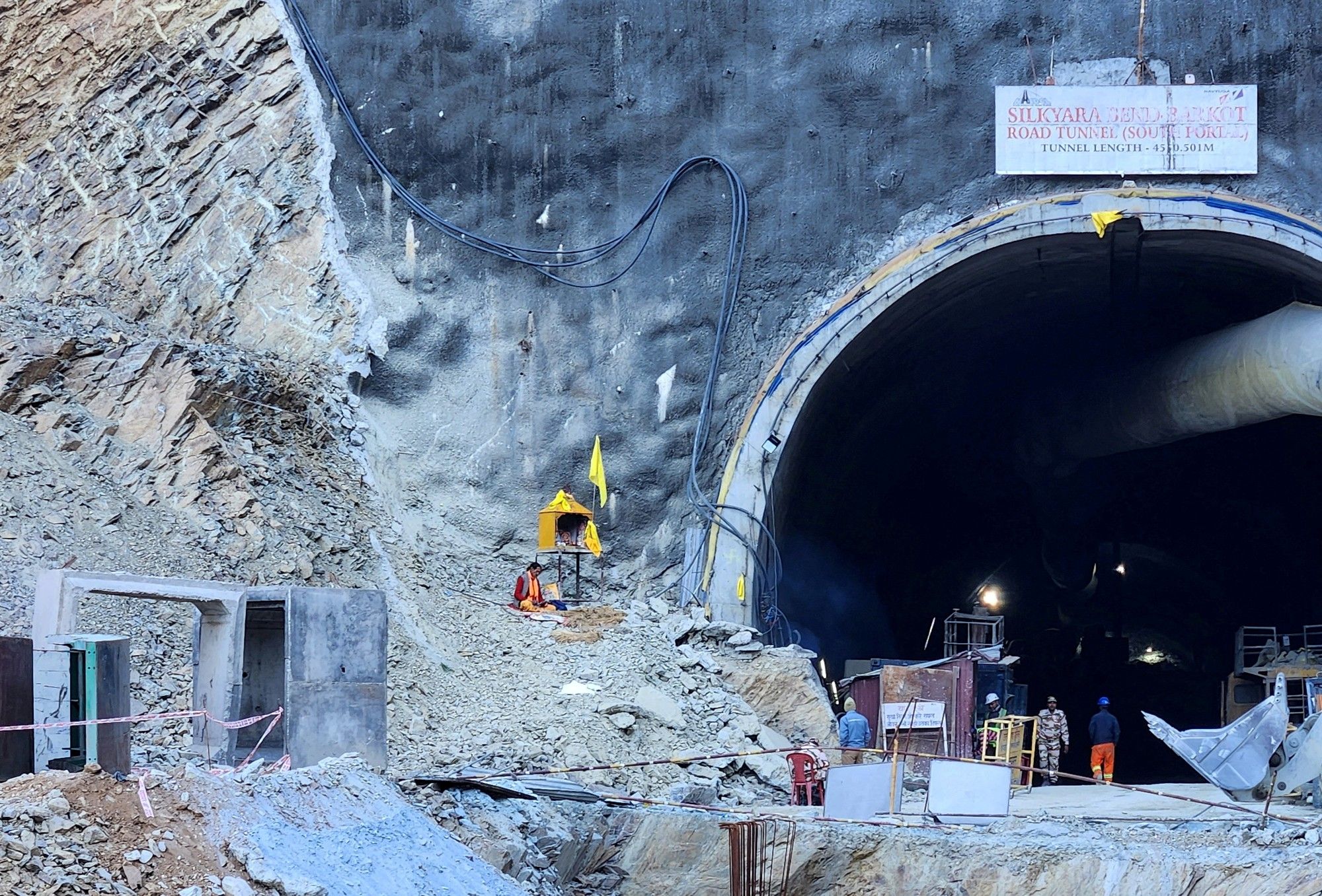 First images from Indian Himalayas tunnel show the 41 workers who were ...