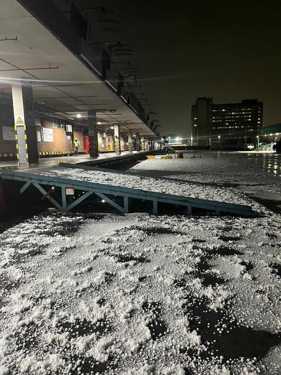 Hailstorm pummels Kempton Park, leaving damage in its wake