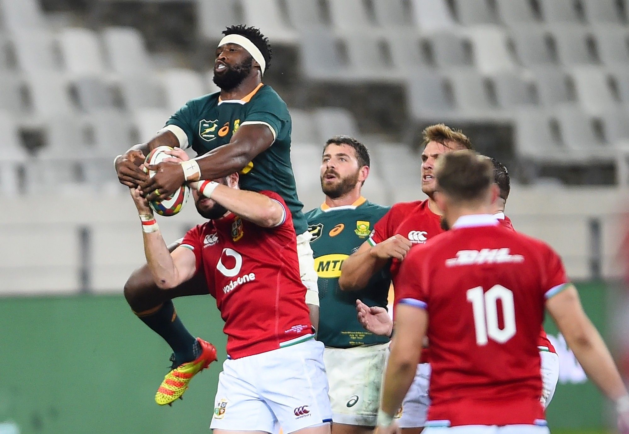 Springboks’ ’bomb squad’ blows British Lions away to level Test series