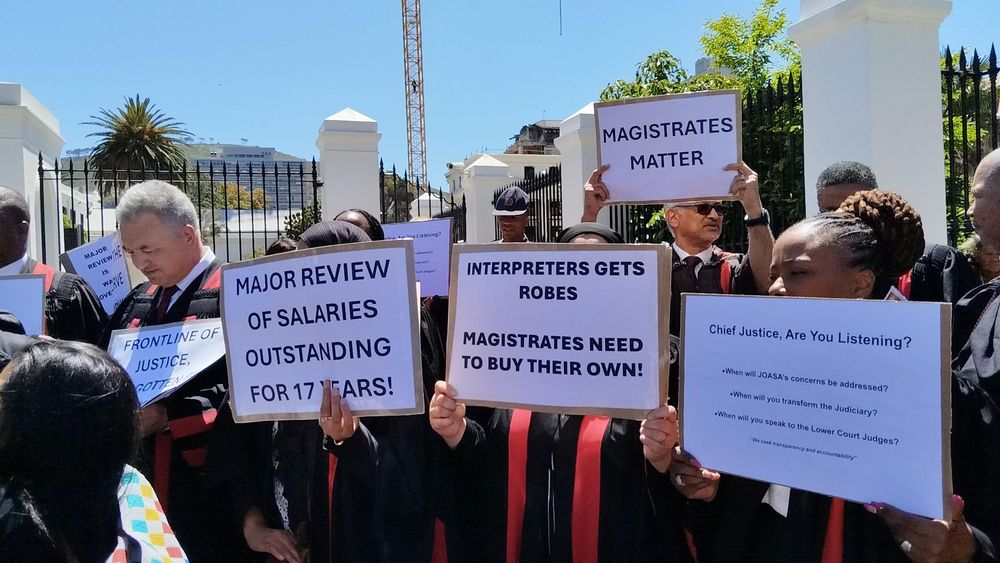 Western Cape magistrates march to parliament demanding judicial reforms ...