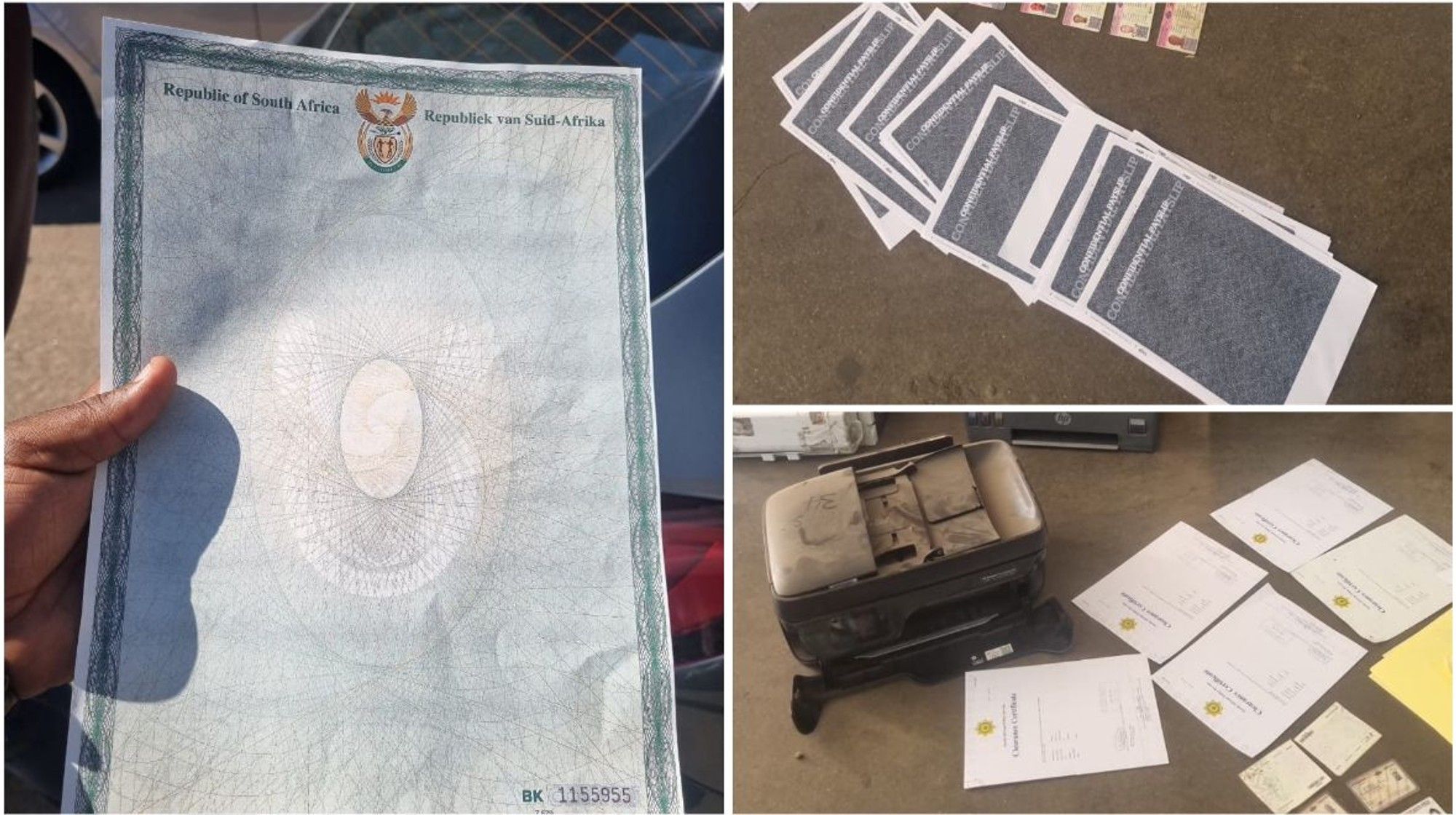 Pay slips for sale: Five men arrested in Kempton Park for generating fake documents