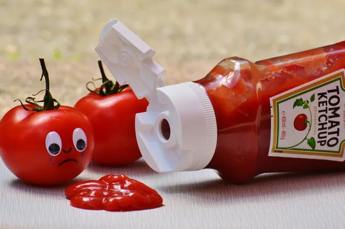 How to get the last bit of sauce out of a bottle