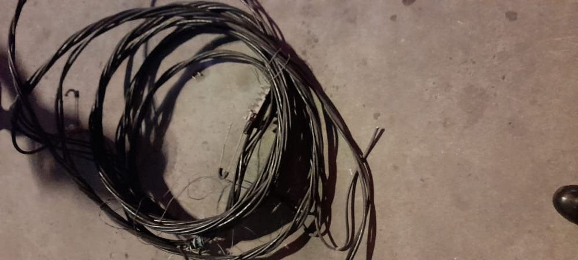 Police recover wire cables stripped from a fire station in Khayelitsha