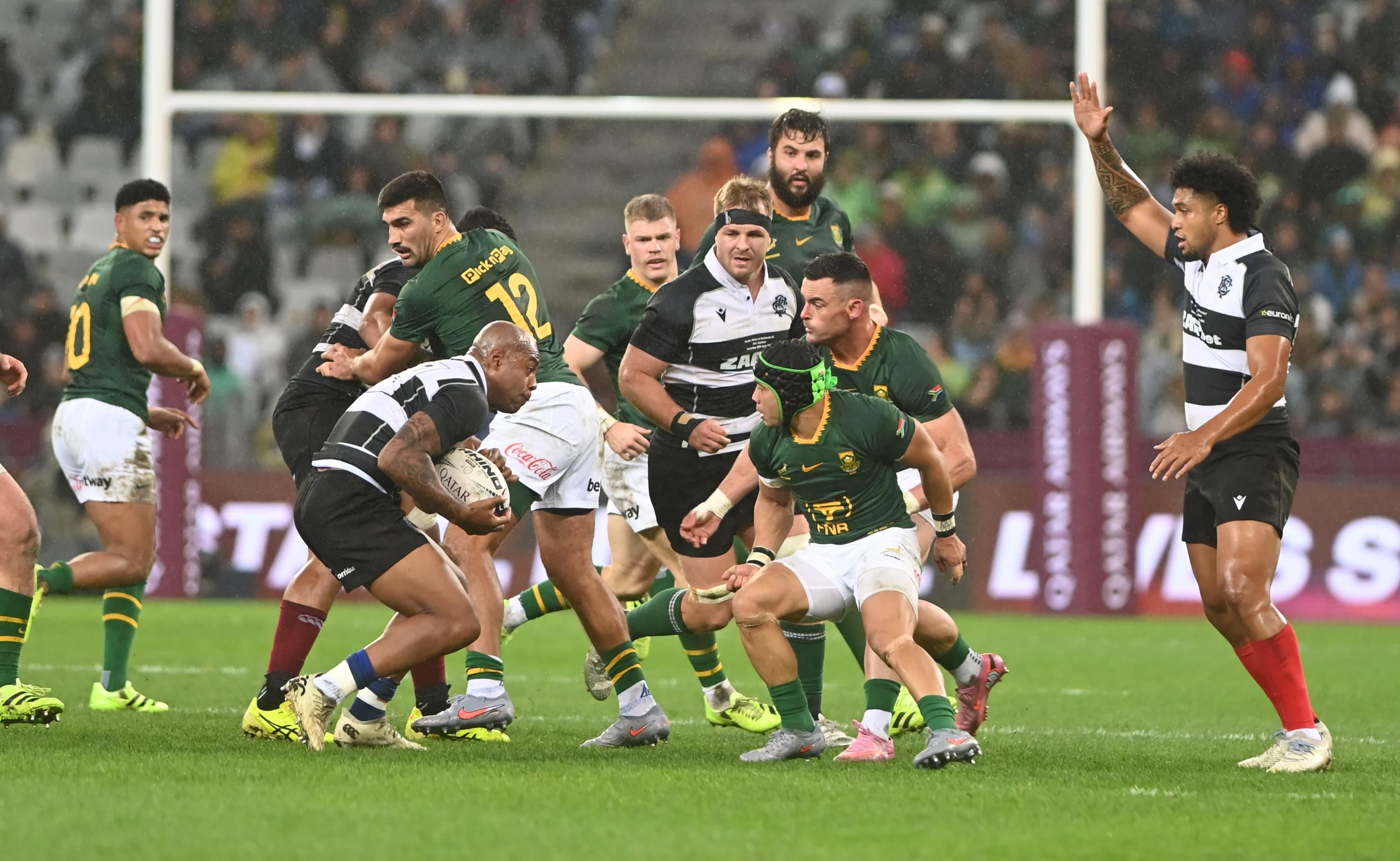 Springboks rout Barbarians despite wet Cape Town weather to start ...