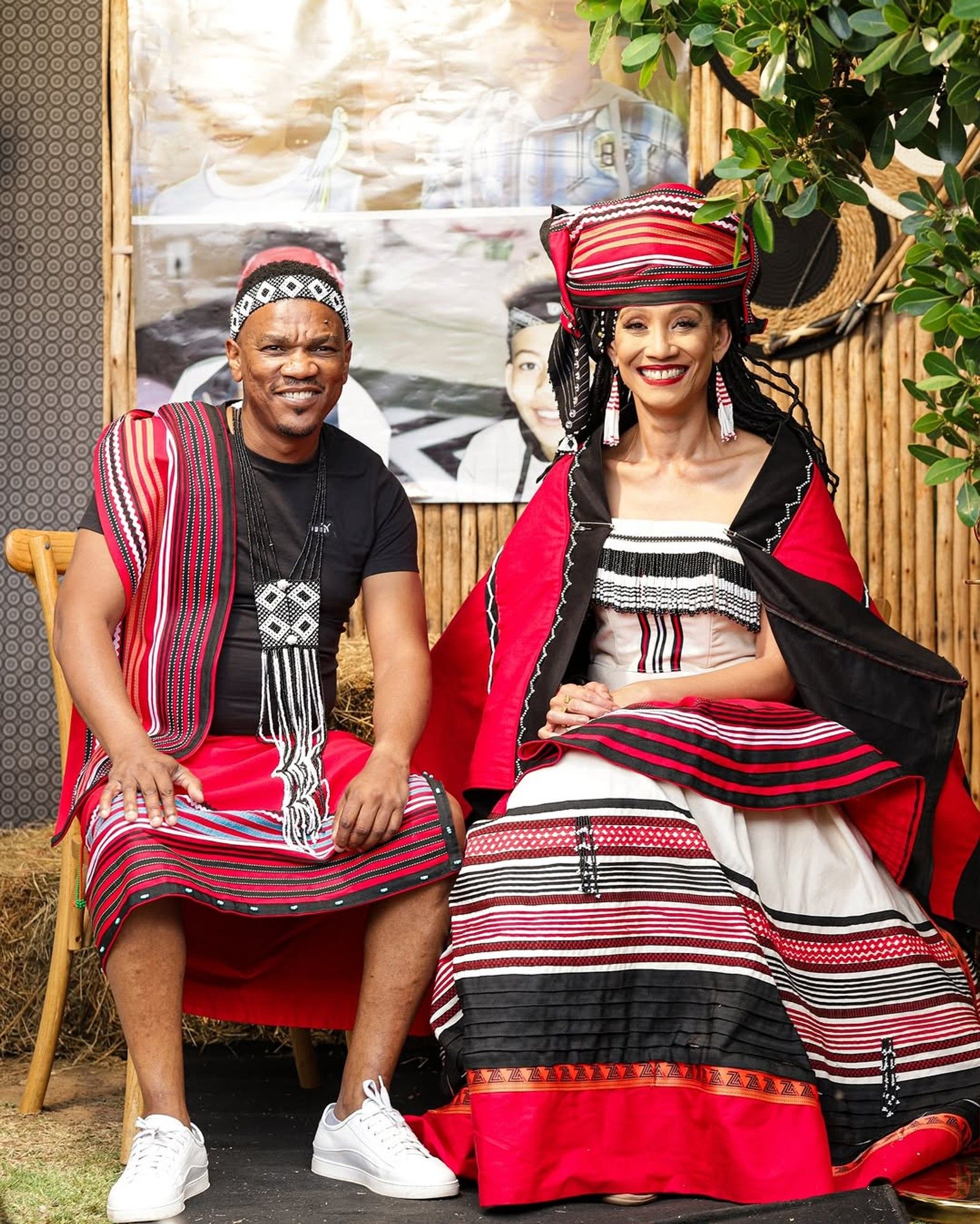 Melanie and Zwai Bala host umgidi for their son's initiation