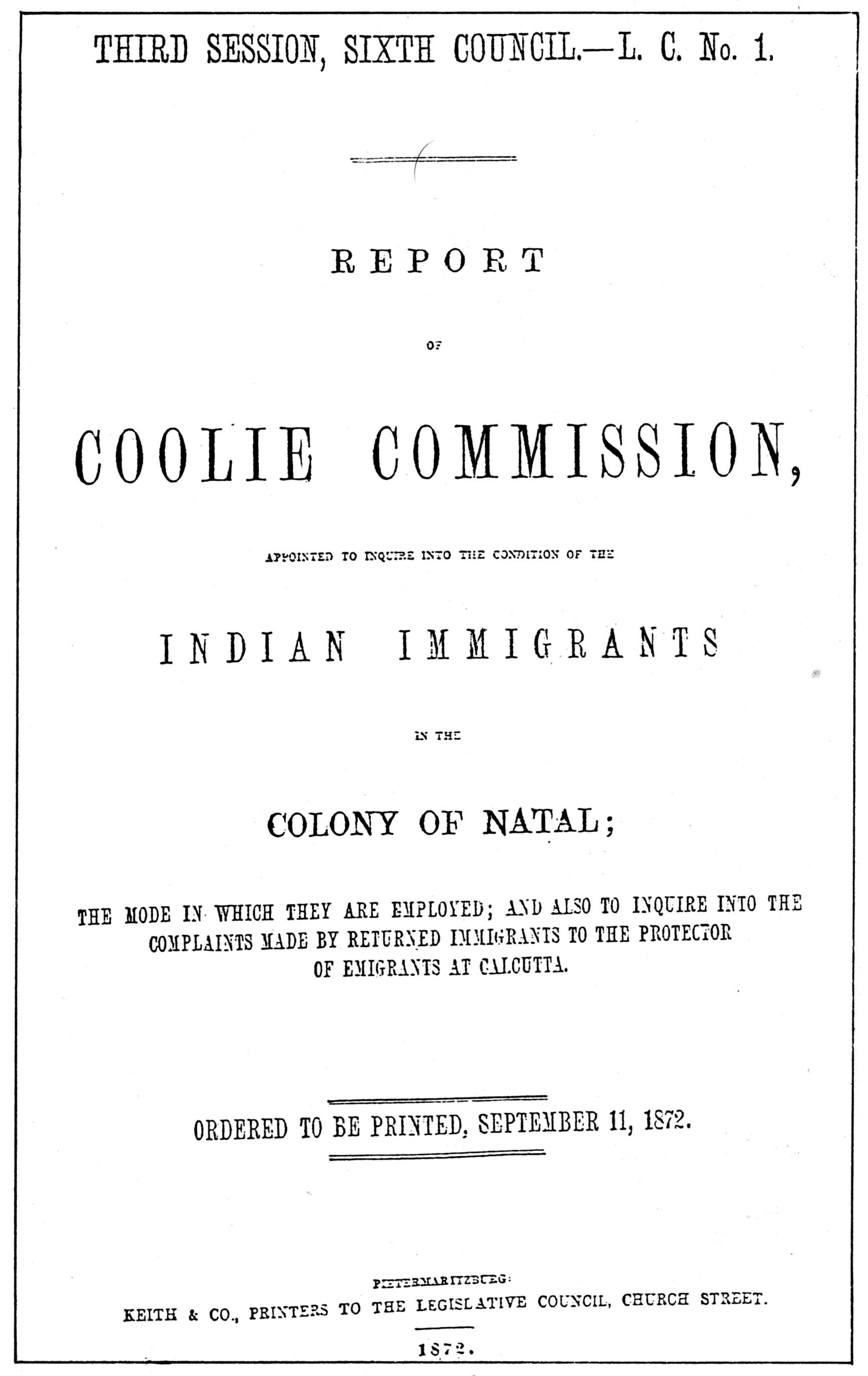 “Coolies” became Indians