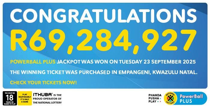 EMPANGENI CELEBRATES A NEW POWERBALL PLUS MULTI-MILLIONAIRE – R69 ...