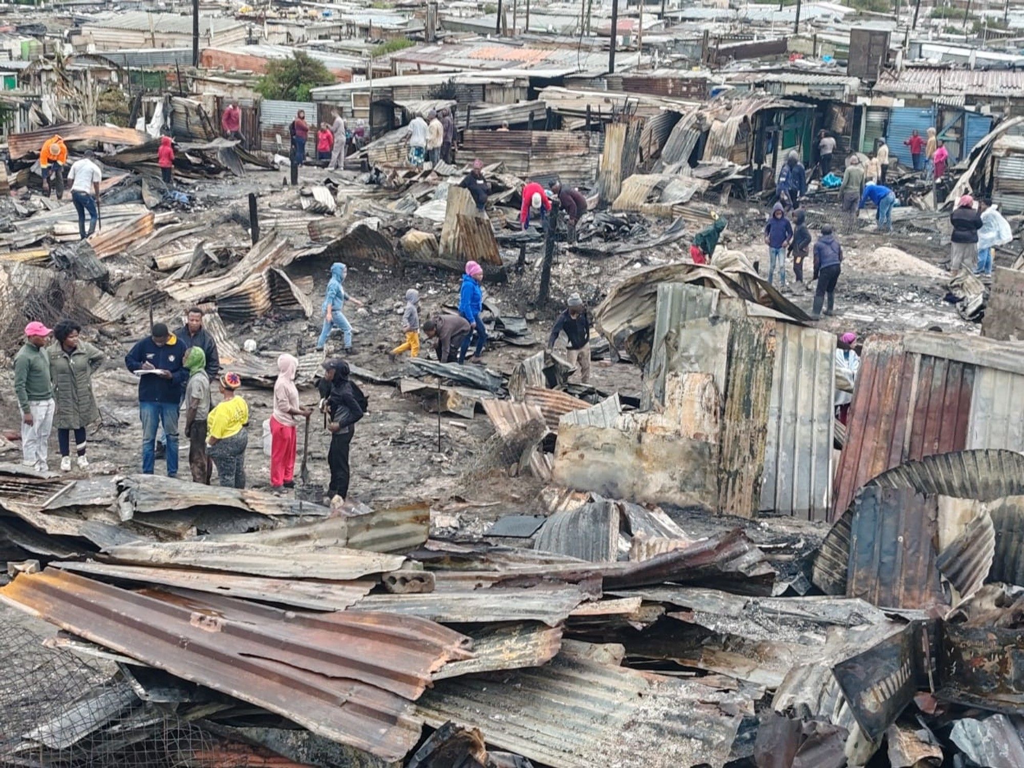 Pleas for help after fire in Overcome Heights