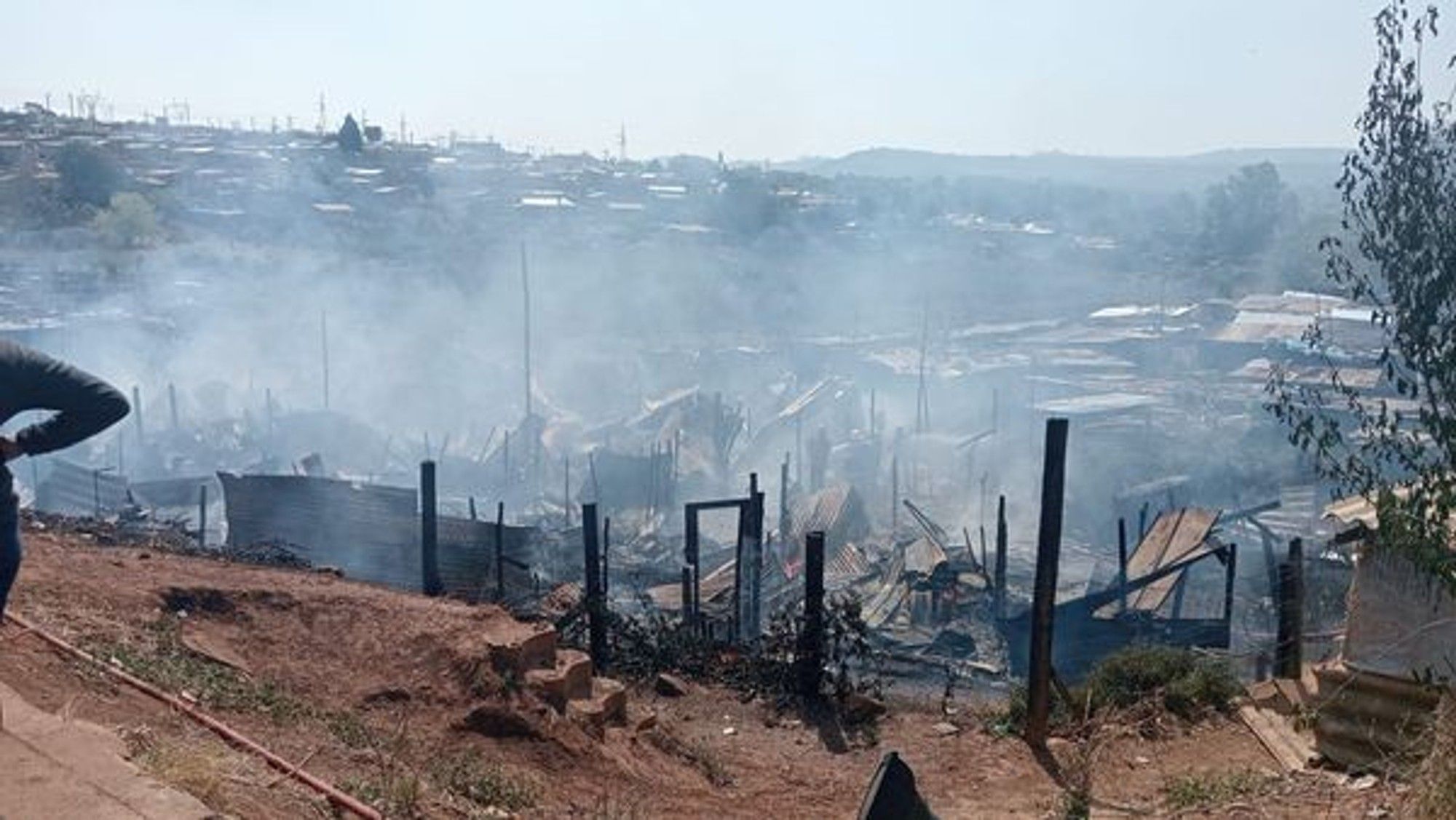 Fire at informal settlement in Howick leaves 63 people homeless