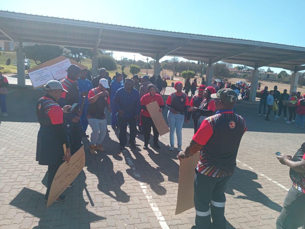 Denel workers demand overdue 7% salary increase amid ongoing protests