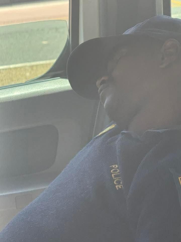 Disciplinary action against police officer caught napping in marked vehicle