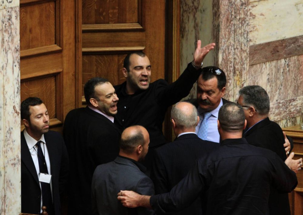 Greek parliament evicts law-maker
