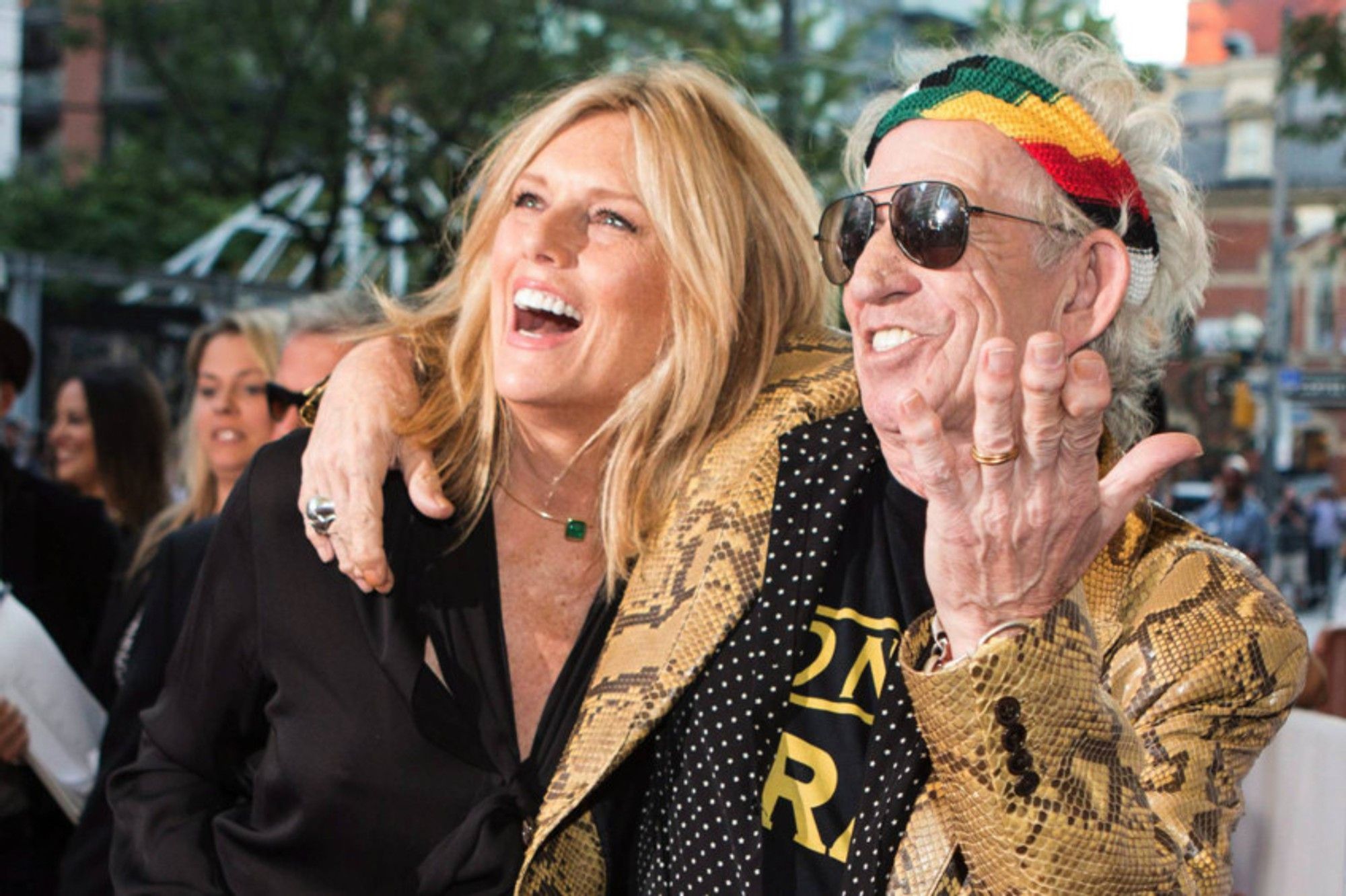 Keith Richards wears women's clothes