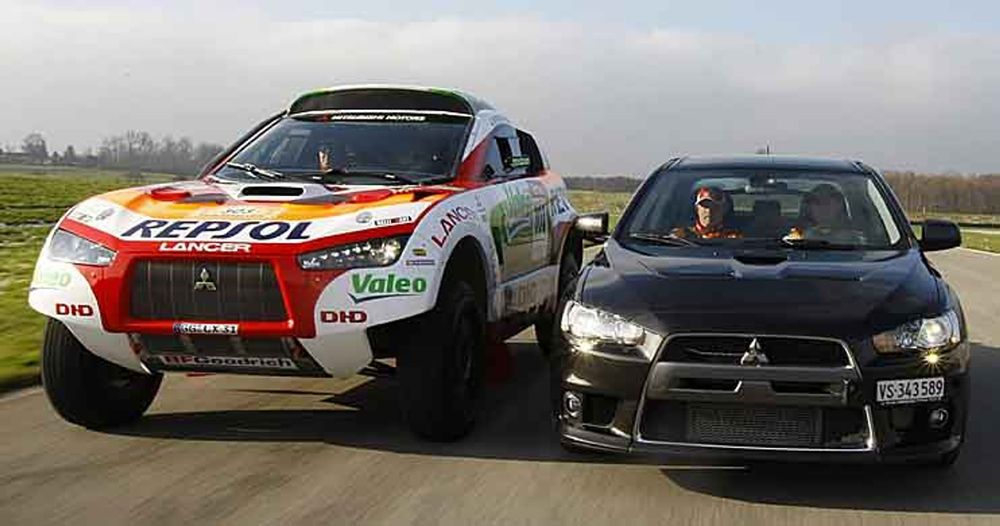 'Big brother' Dakar car waves flag for Model X