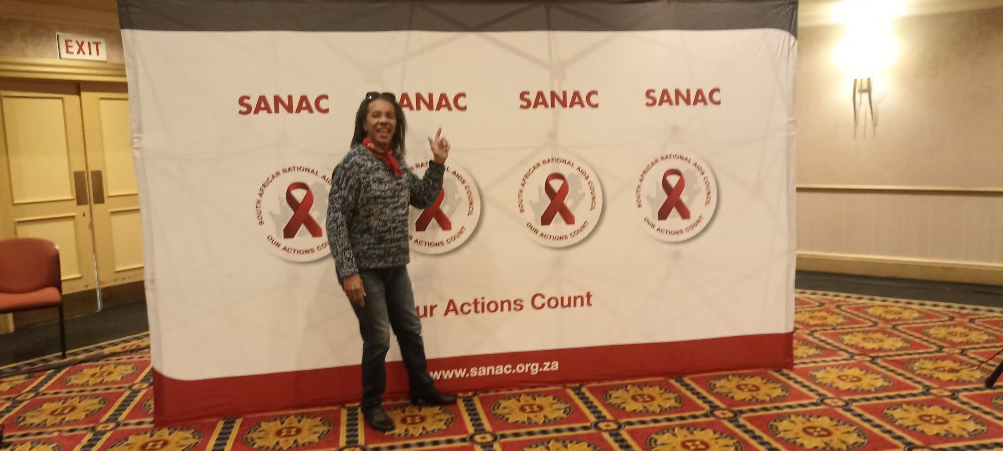 Local representative at national conference