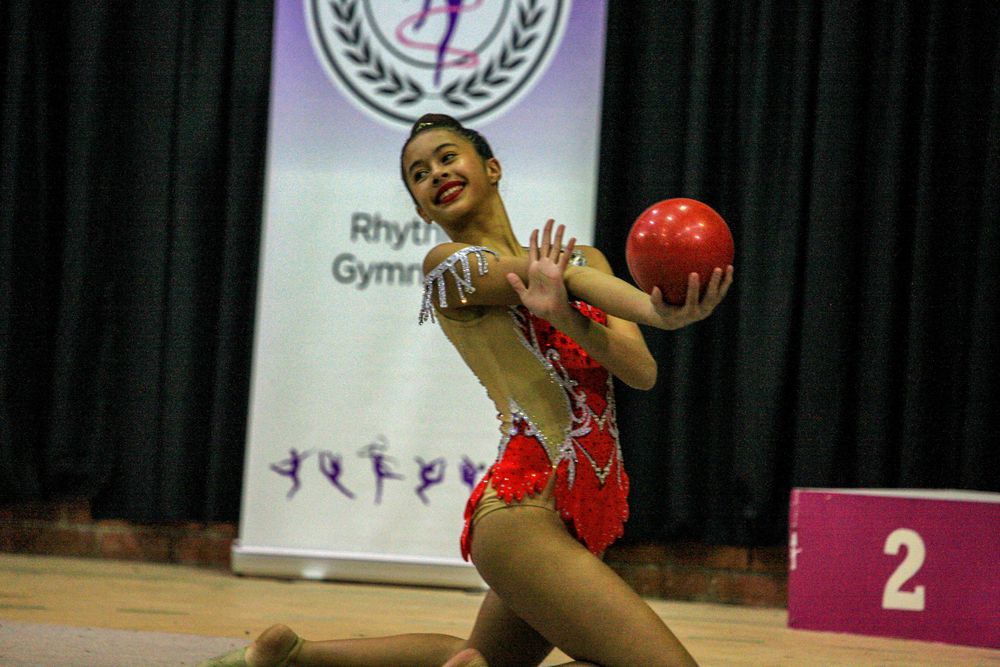 A showcase of twists, flips and flair at rhythmic gymnastics competition